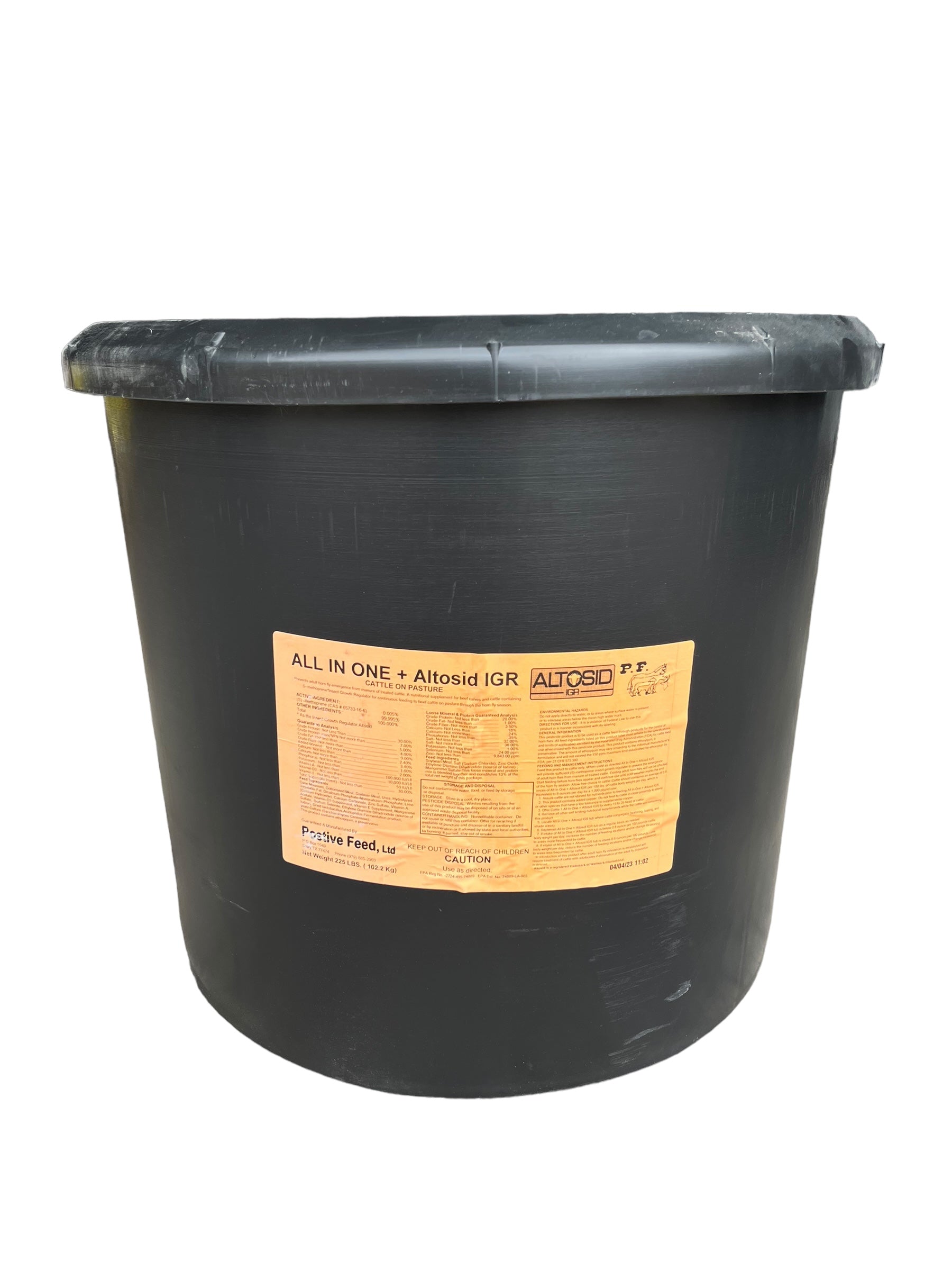 Positive Feed All in One IGR Tub 225 lb – Franklin County Xchange