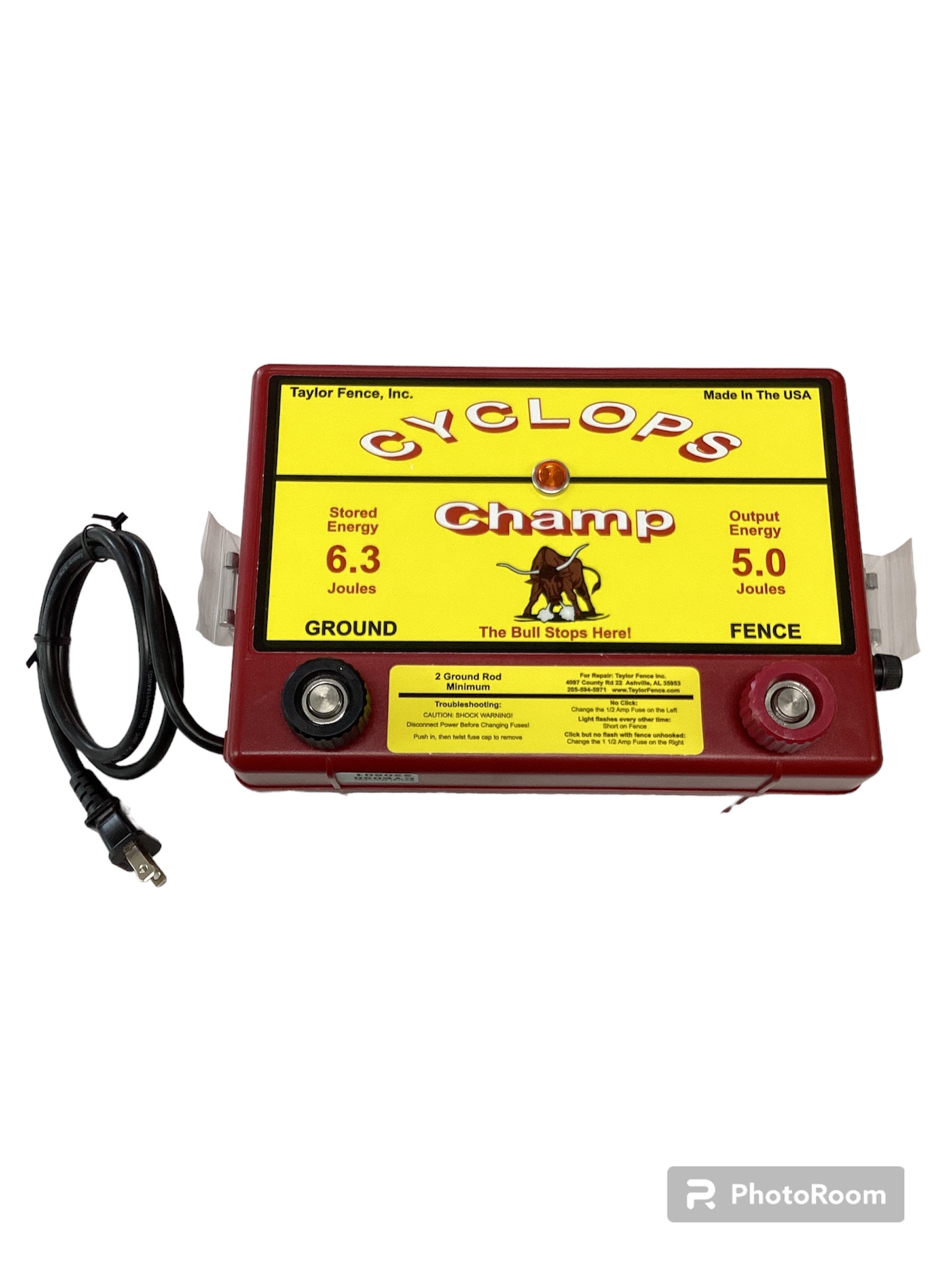 Cyclops Champ 5 Joule Electric Fence Charger – Franklin County Xchange